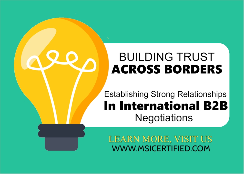 Building Trust Across Borders: Navigating International B2B Negotiations